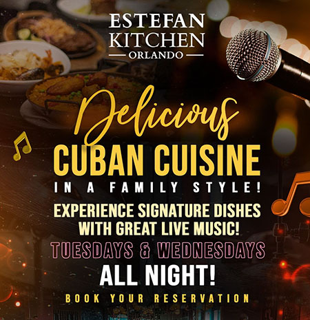 Estefan Kitchen Orlando Restaurant at Sunset Walk in Kissimmee